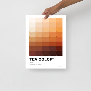 Tea Color Guide Print Tea Color Chart Tea Tasting Tea Lover Print Tea ...
