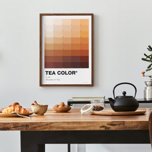 Tea Color Guide Print Tea Color Chart Tea Tasting Tea Lover Print Tea ...