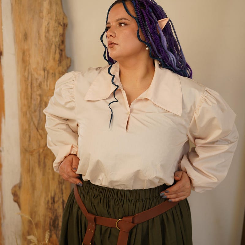 Ivory Blouse Renaissance - Etsy