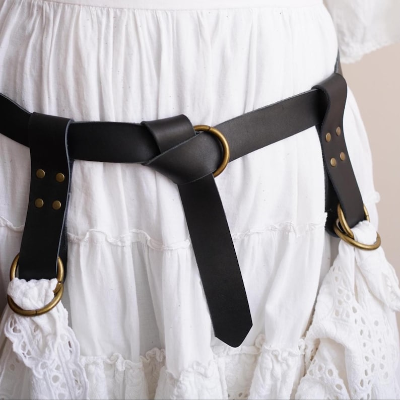Leather Skirt Hike & Belt Set - Renaissance Faire Essential Bundle ...