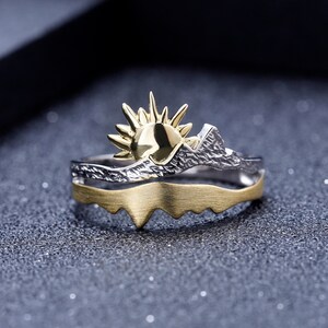 Sun Ring Mountains and Sun Ring Sterling Silver Sun Ring - Etsy