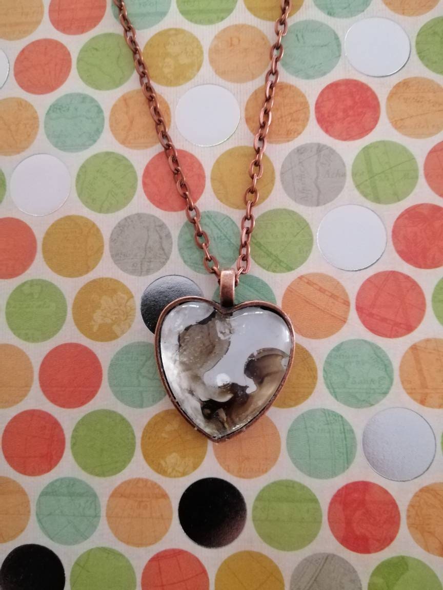 Collar estilo colgante en forma de corazón - Etsy España