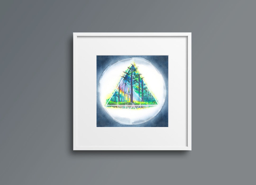 Rainbow Forest Wall Decor | Harry Potter Artwork | Watercolor Landscape ...