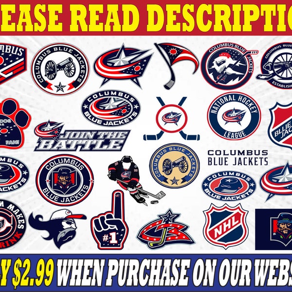 Columbus Blue Jackets Svg - Etsy