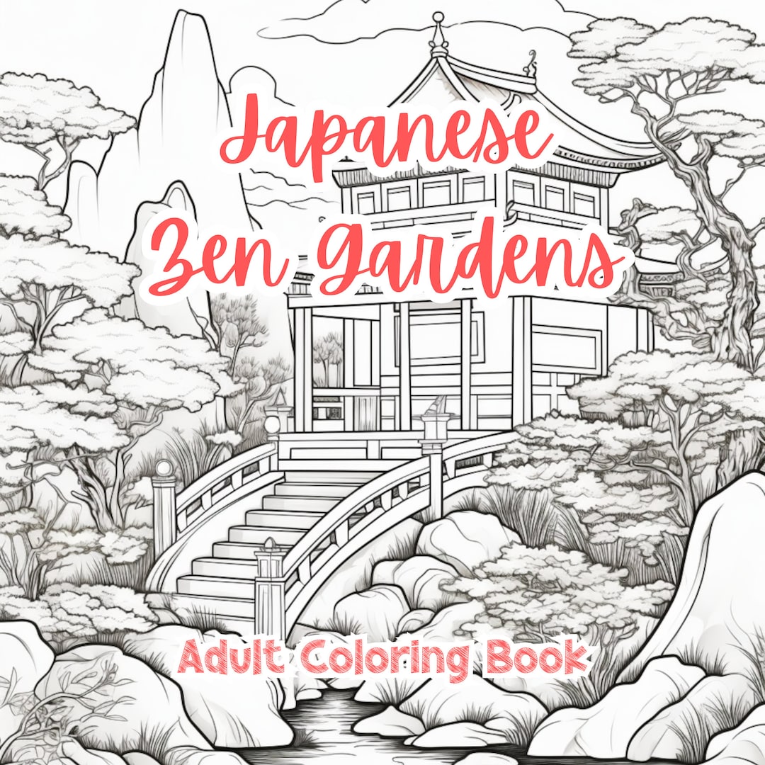Japanese Zen Mandala Coloring Pages for Adults Coloring Book for Adults ...
