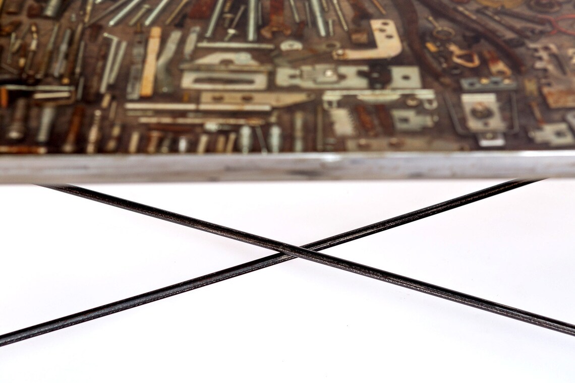 Scrap Metal Coffee Table Industrial Steel Art Coffee Table - Etsy