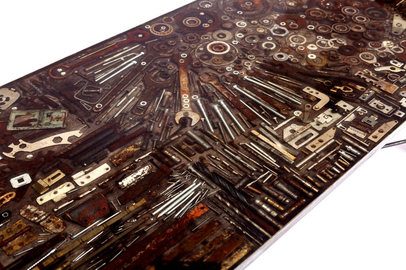 Scrap Metal Coffee Table Industrial Steel Art Coffee Table - Etsy