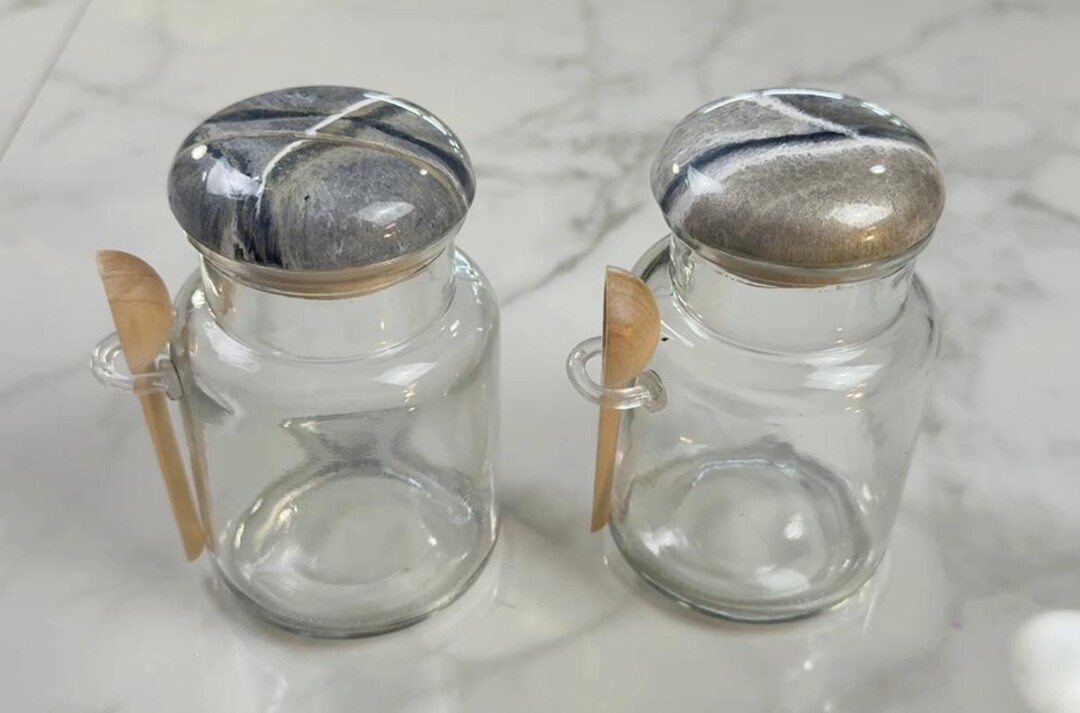 Spice Jars, Glass Jars, Small Storage Jars, Bath Salt Jars - Etsy