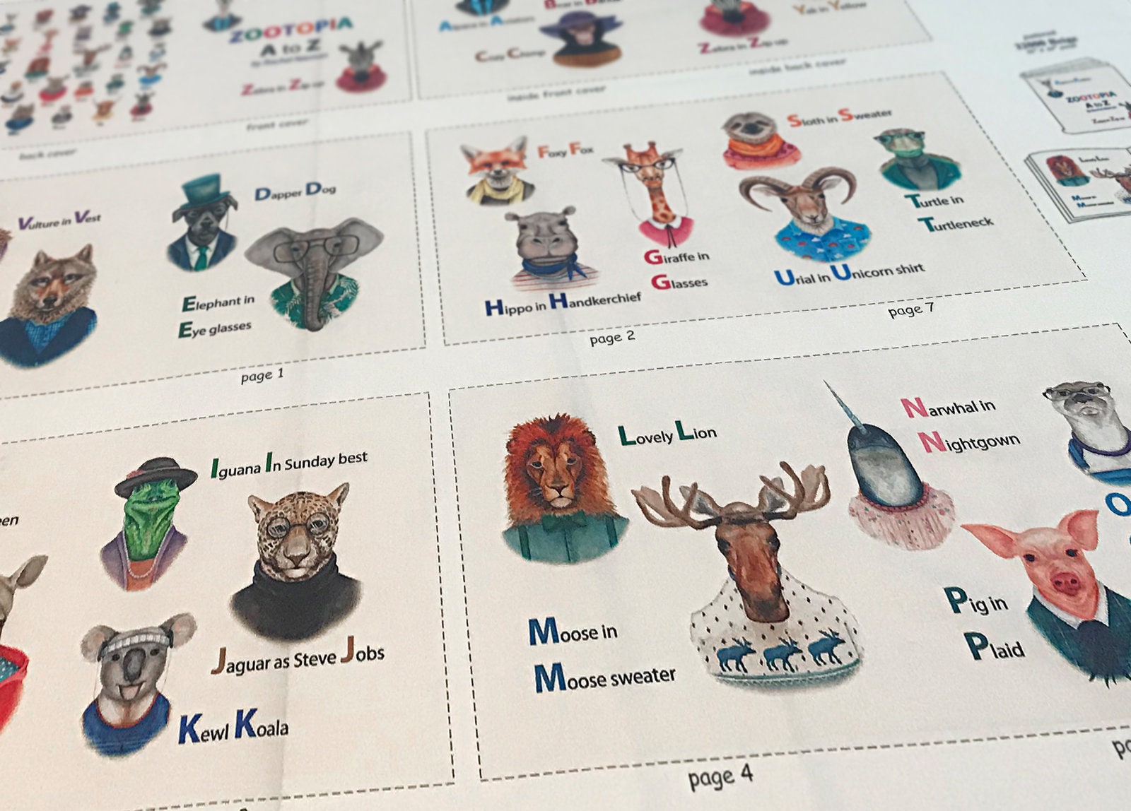 Cloth Book Panel, Soft Book Panel, Zootopia A-Z Cloth Book Panel ...