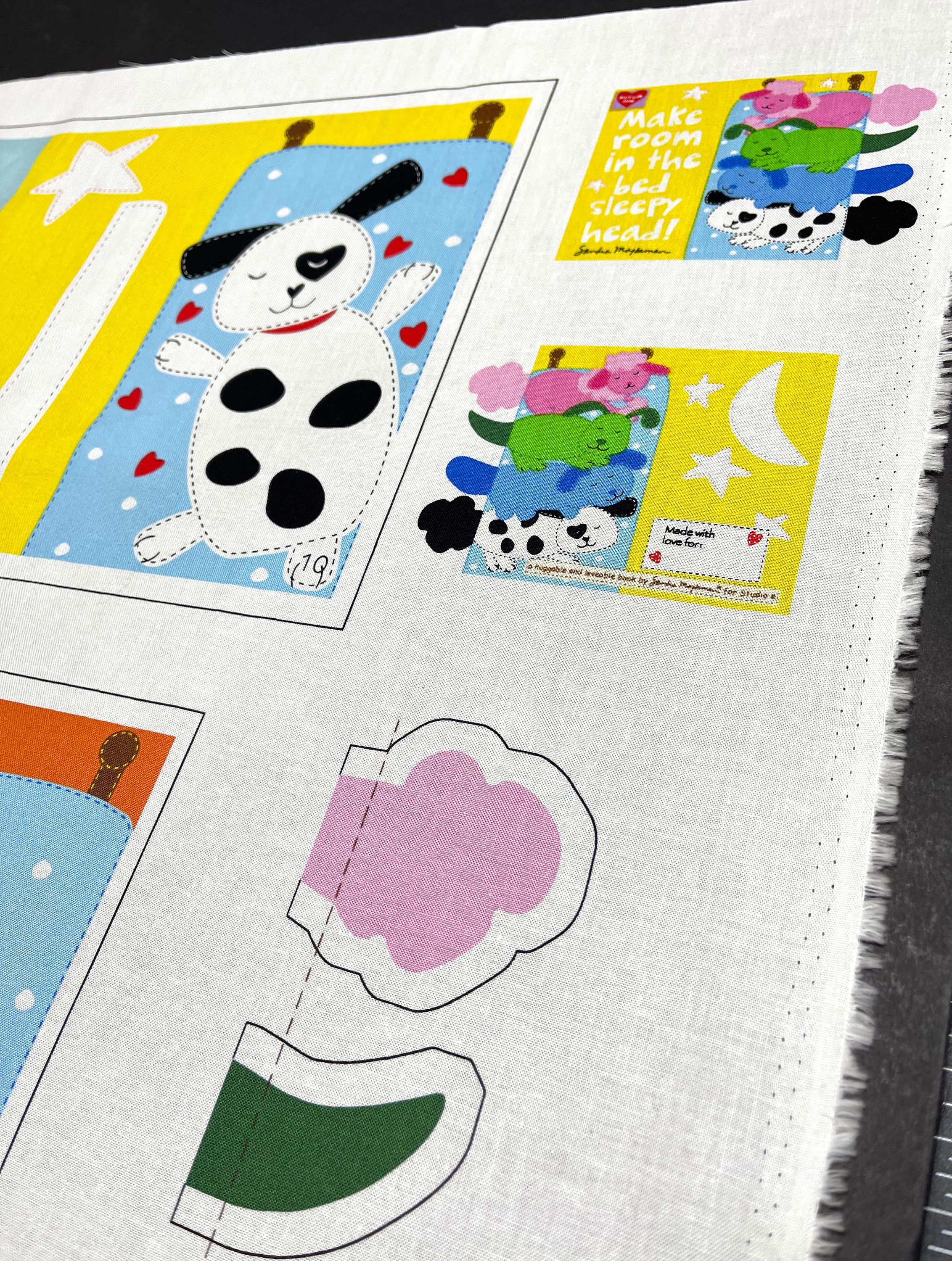 Cloth Book Panel, Soft Book Panel, Make Room in the Bed, Fabric Book ...