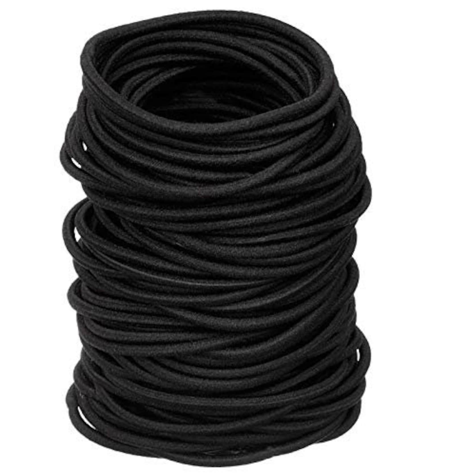 100 Quality Black Hair Bobbles Snag Free No Metal | Etsy UK