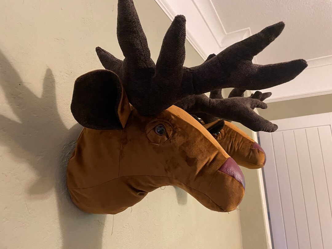 Rudolph the Red Nosed Reindeer Faux Taxidermy Fabric Head - Etsy UK