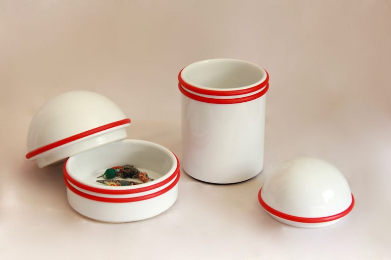 Rossetto, Set of 2 Ceramic Boxes, Italy, 1970s - Etsy