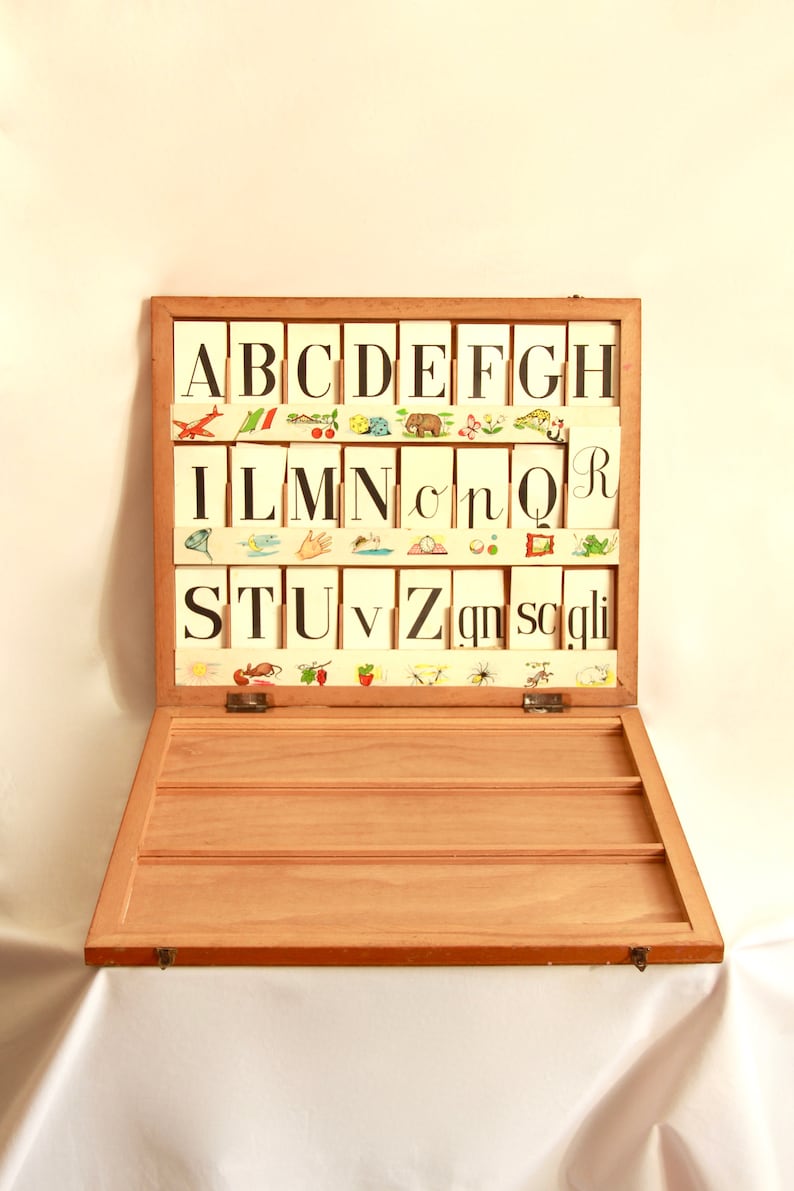 ABC Antique Italian School Alphabet Italy 1940s - Etsy