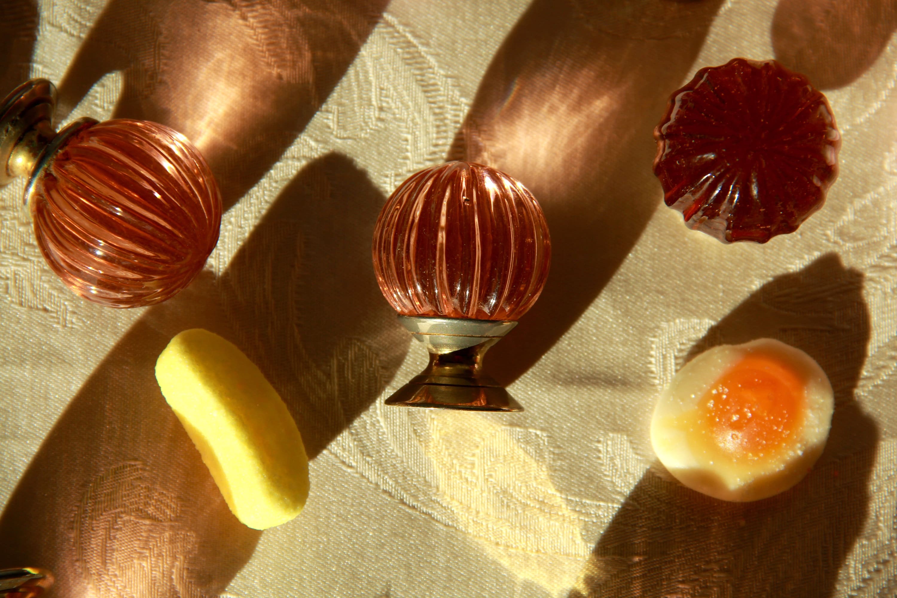 Pomoli Antique Art Deco Pink Murano Glass Knobs Set of 2 - Etsy