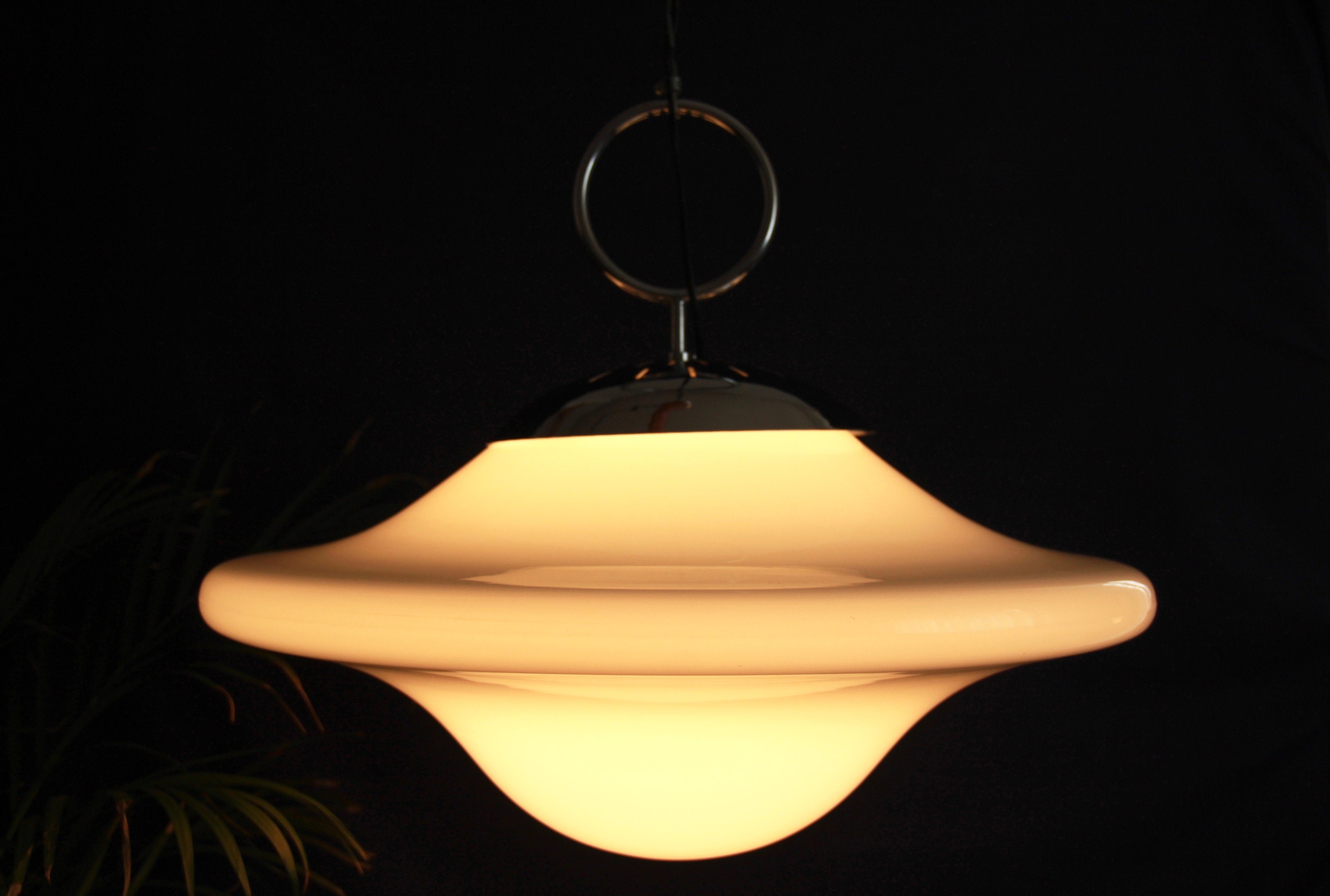 Goccia, Imposing Rare Space Age Murano Ceiling Lamp by Artemide, Italy ...