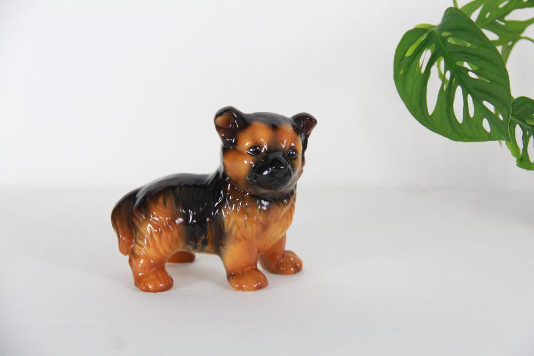 Vintage Italian Ceramic German Shepherd Puppy Figurine, 1970s Home ...