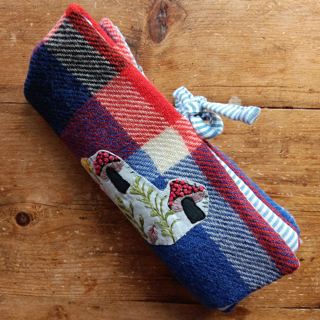 Tiny Gnome, Big Insects Knitting Needles Holder Roll, Crochet Hook Case ...