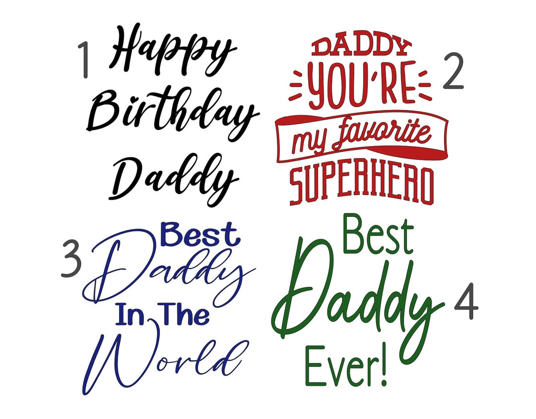 Best Daddy Vinyl Decal- Perfect for Balloons - Etsy