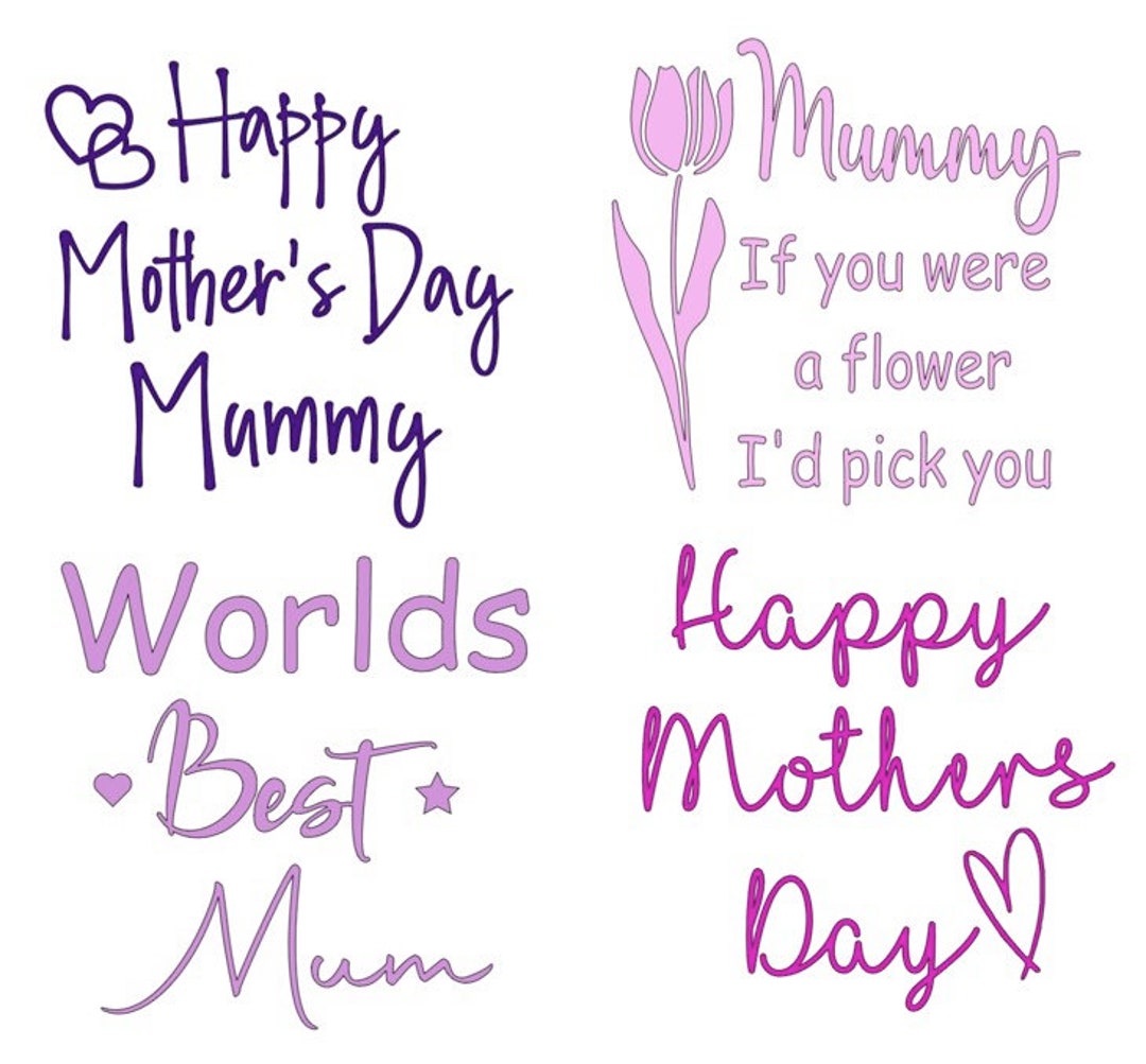 Mother’s Day Vinyl Decals - Perfect to Add to Balloons or Any Flat ...