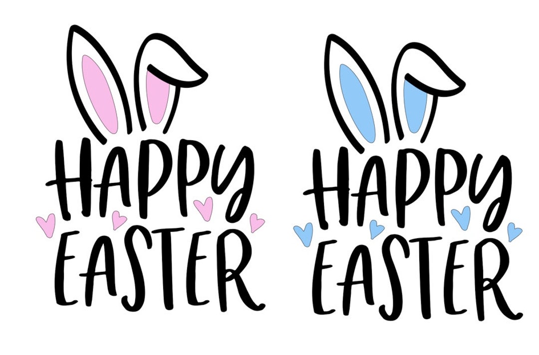 Happy Easter Vinyl Decal - Add to Balloons, Gift Bags or Any Flat ...