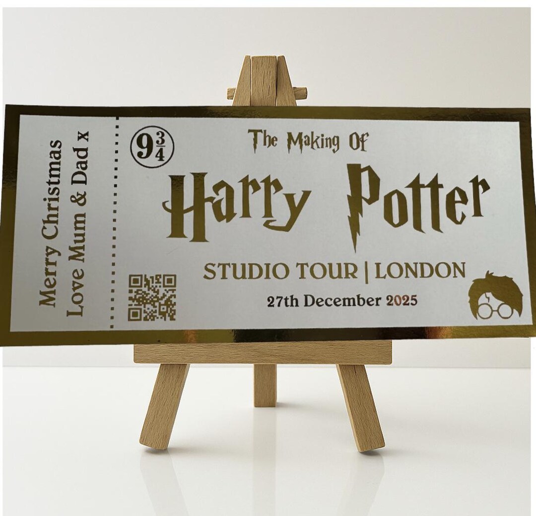 Mock Ticket Perfect for Stadium Tours/ Experience Days- Fully ...