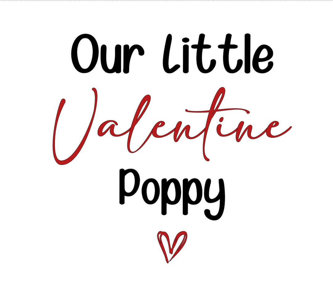 Our Little Valentine- Vinyl Decal - Etsy