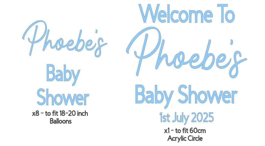Bulk Pack Vinyl Decals for Balloons and Welcome Disc - Etsy