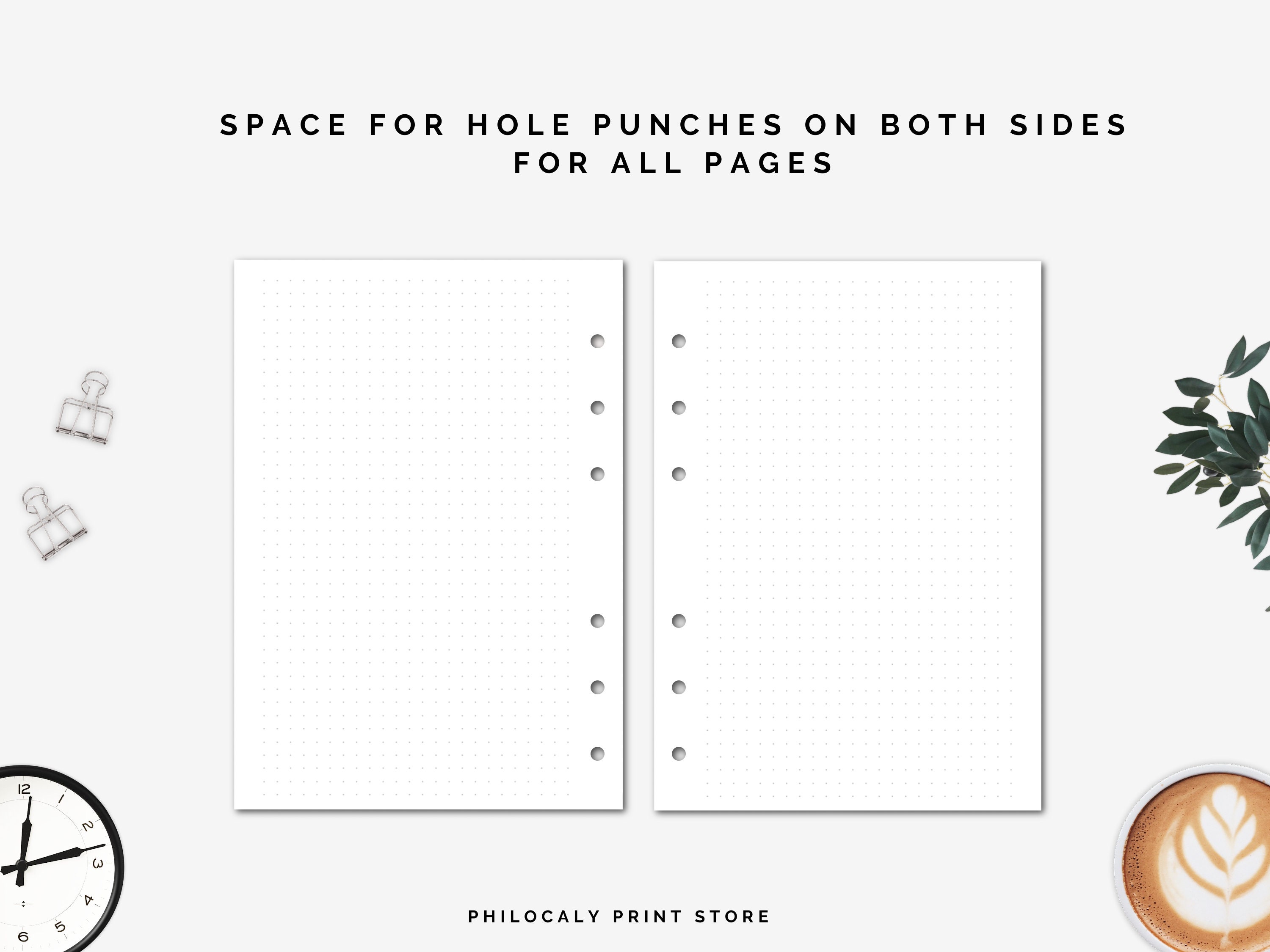 Lined, Dot and Grid Printable Pages, Planner Basics, Printable Notes ...