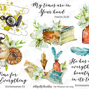 In His Time. Bible Journaling Digital Download Printable - Etsy