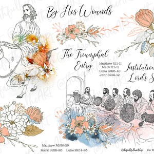 By His Wounds. Bible Journaling. Faith Planner. Christian. Faith. Mixed ...