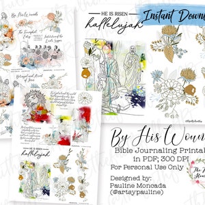 By His Wounds. Bible Journaling. Faith Planner. Christian. Faith. Mixed ...