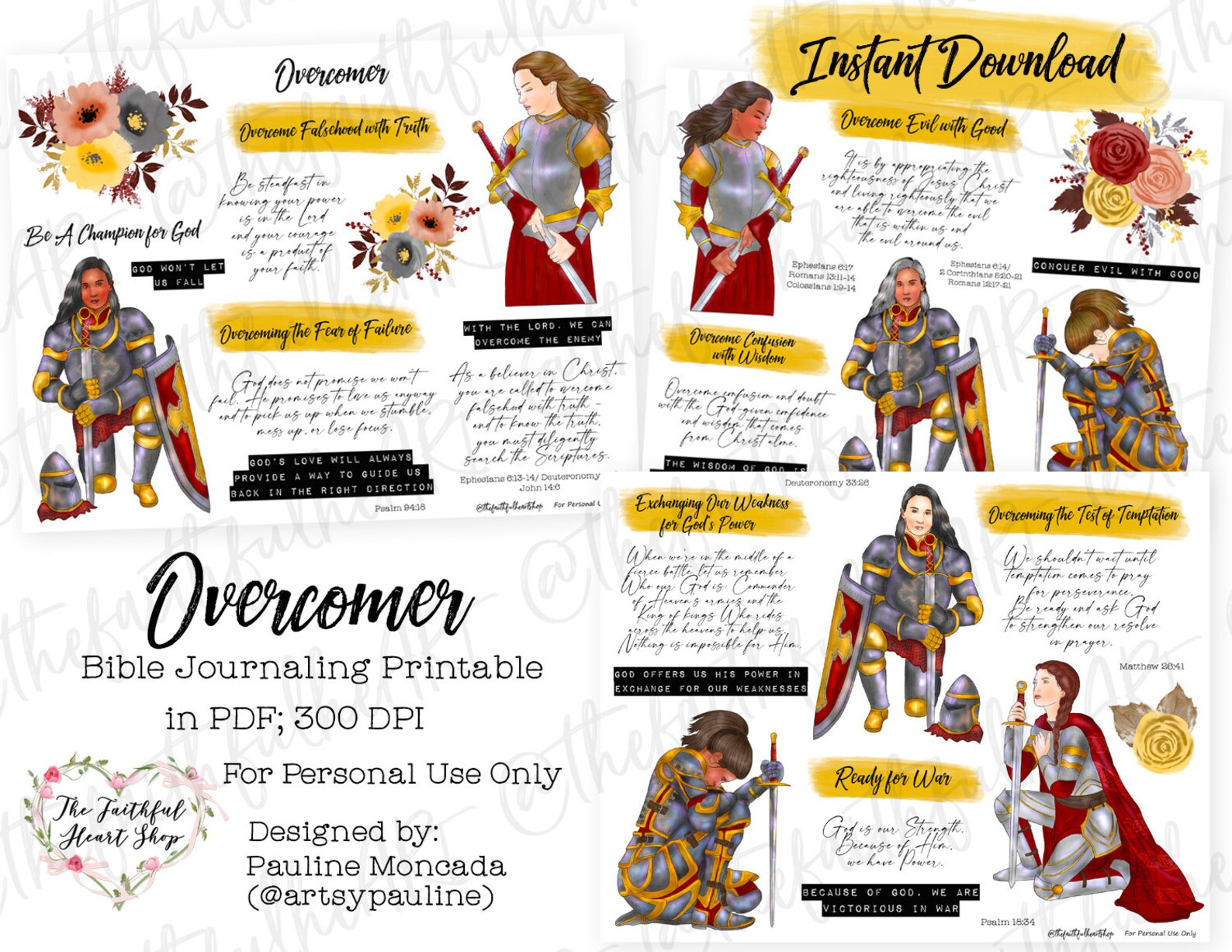 Overcomer. Bible Journaling. Faith Planner. Christian. Faith. Mixed ...
