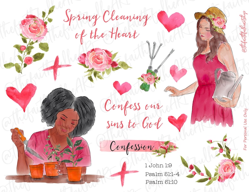 Spring Cleaning of the Heart. Bible Journaling/faith Planner - Etsy