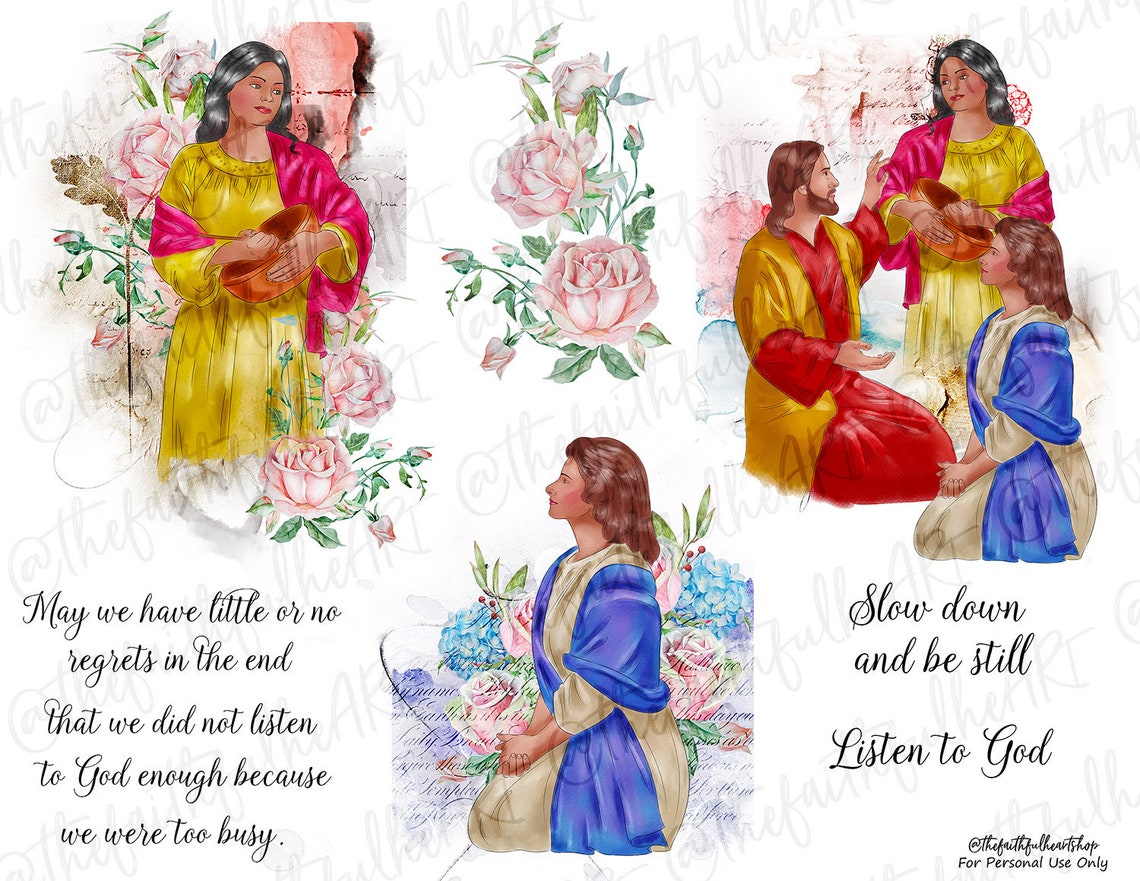 Women of the Bible: Mary and Martha in PDF. Bible - Etsy