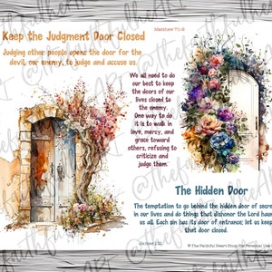 God Opens Doors, Bible Journaling Stickers Printable, Christian Faith ...
