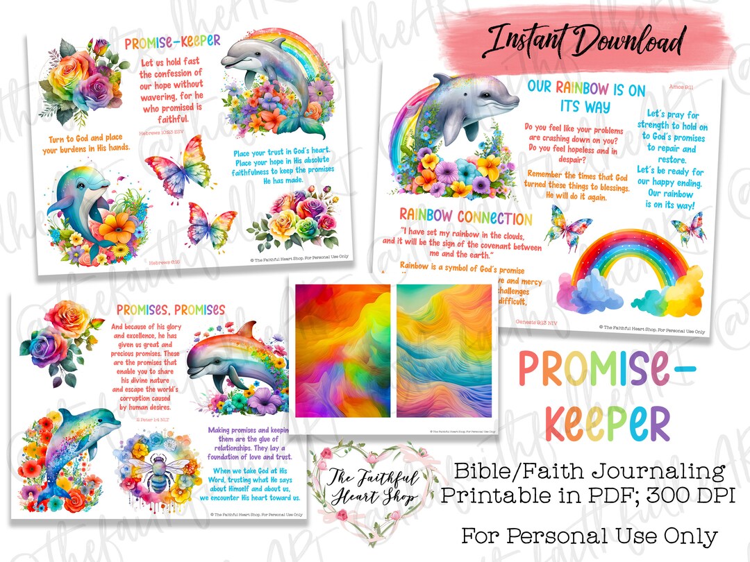 Promise-keeper, Bible Journaling Stickers Printable, Christian Faith ...