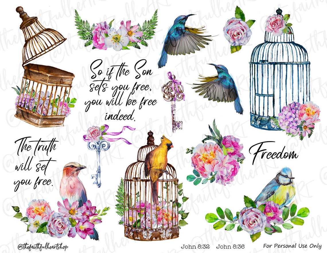 Set Free. Bible Journaling Digital Download Printable - Etsy