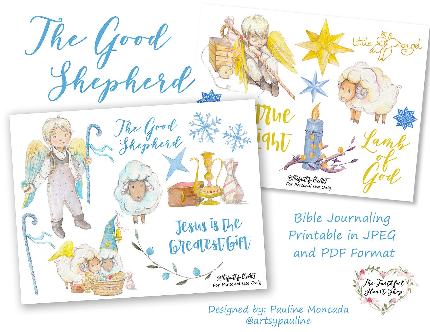 The Good Shepherd Bible Journaling Digital Download Printable - Etsy