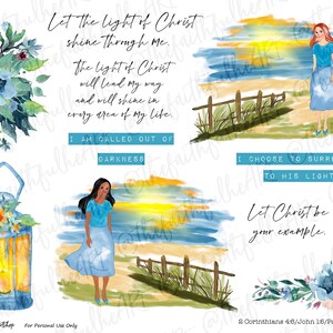 Walk in the Light. Bible Journaling/faith Planner Digital Download ...
