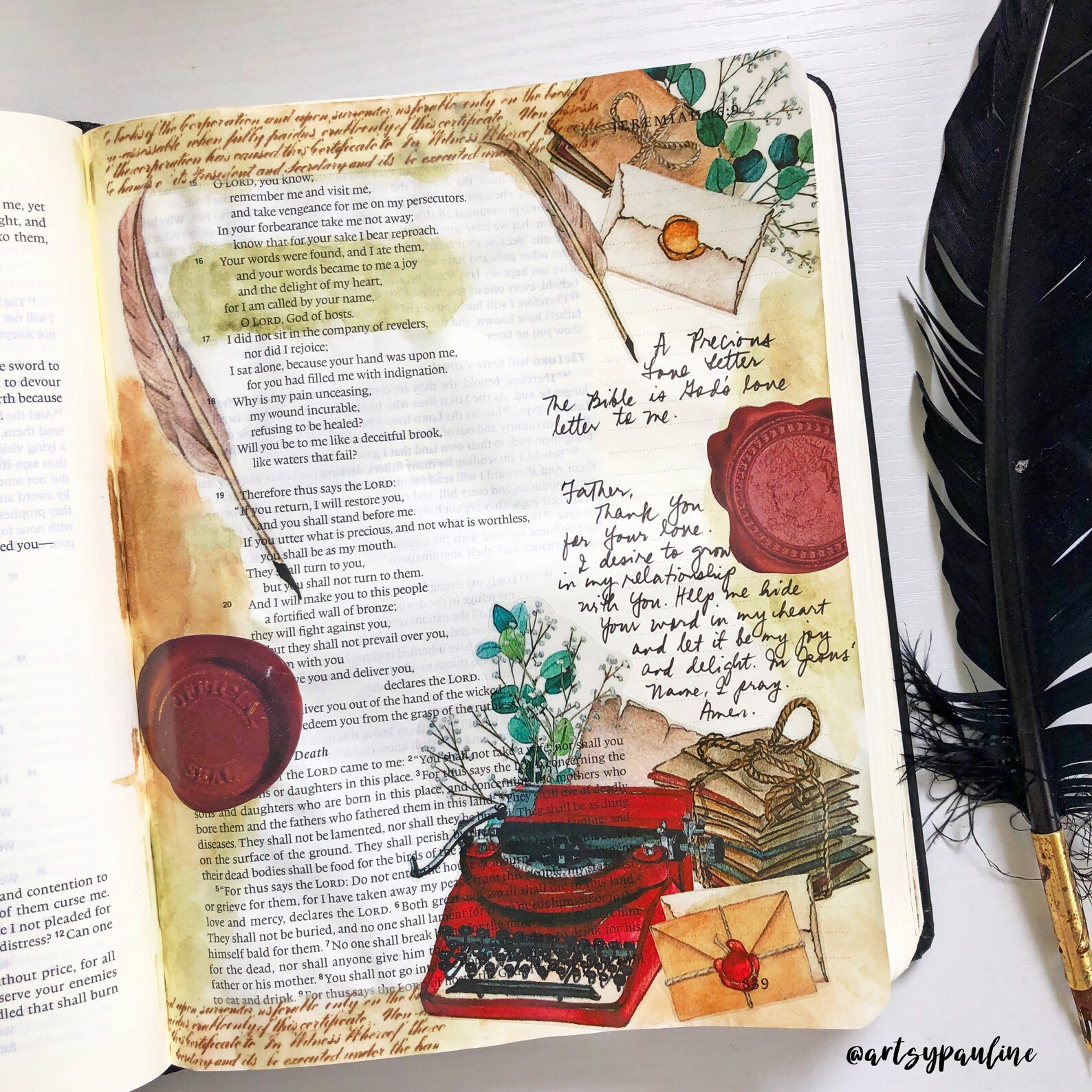 God's Love Letter, Bible Journaling Stickers Printable, Bible Art ...