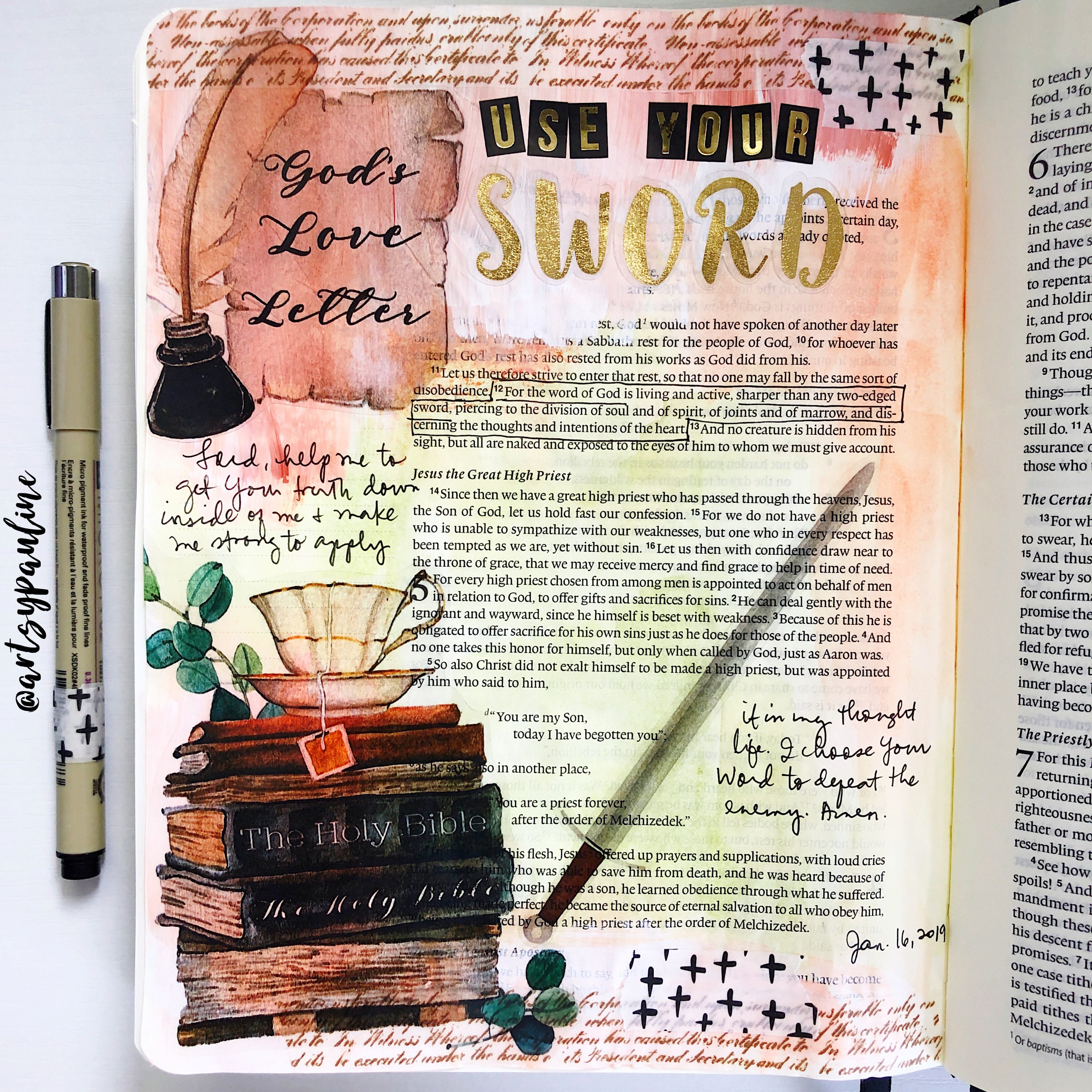 God's Love Letter Bible Journaling Digital Download - Etsy