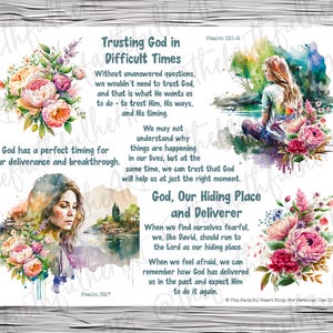 Trusting God in Difficult Times, Bible Journaling Stickers Printable ...