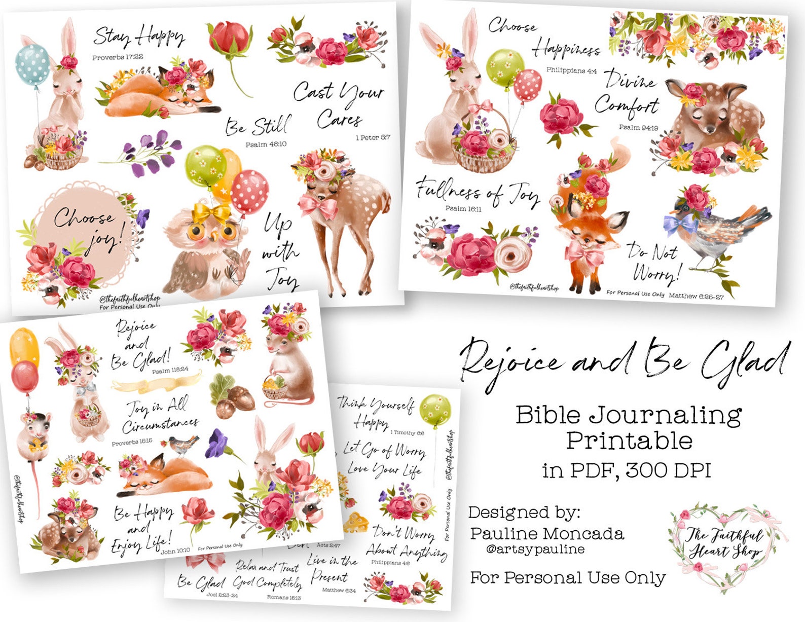 Rejoice and Be Glad. Bible Journaling/faith Planner Digital - Etsy