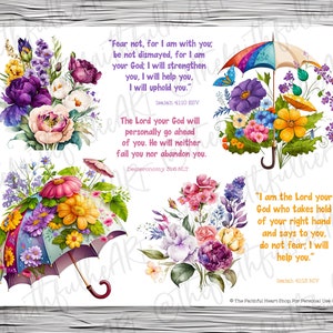 God's Umbrella of Protection, Bible Journaling Stickers Printable ...