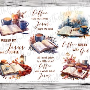 Fueled by Jesus and Coffee, Bible Journaling, Faith Planner Stickers ...