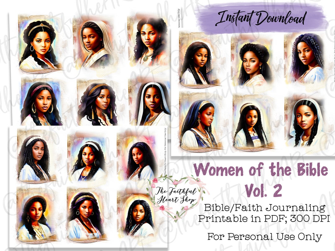 Women of the Bible Vol. 2, Bible Journaling Stickers Printable ...