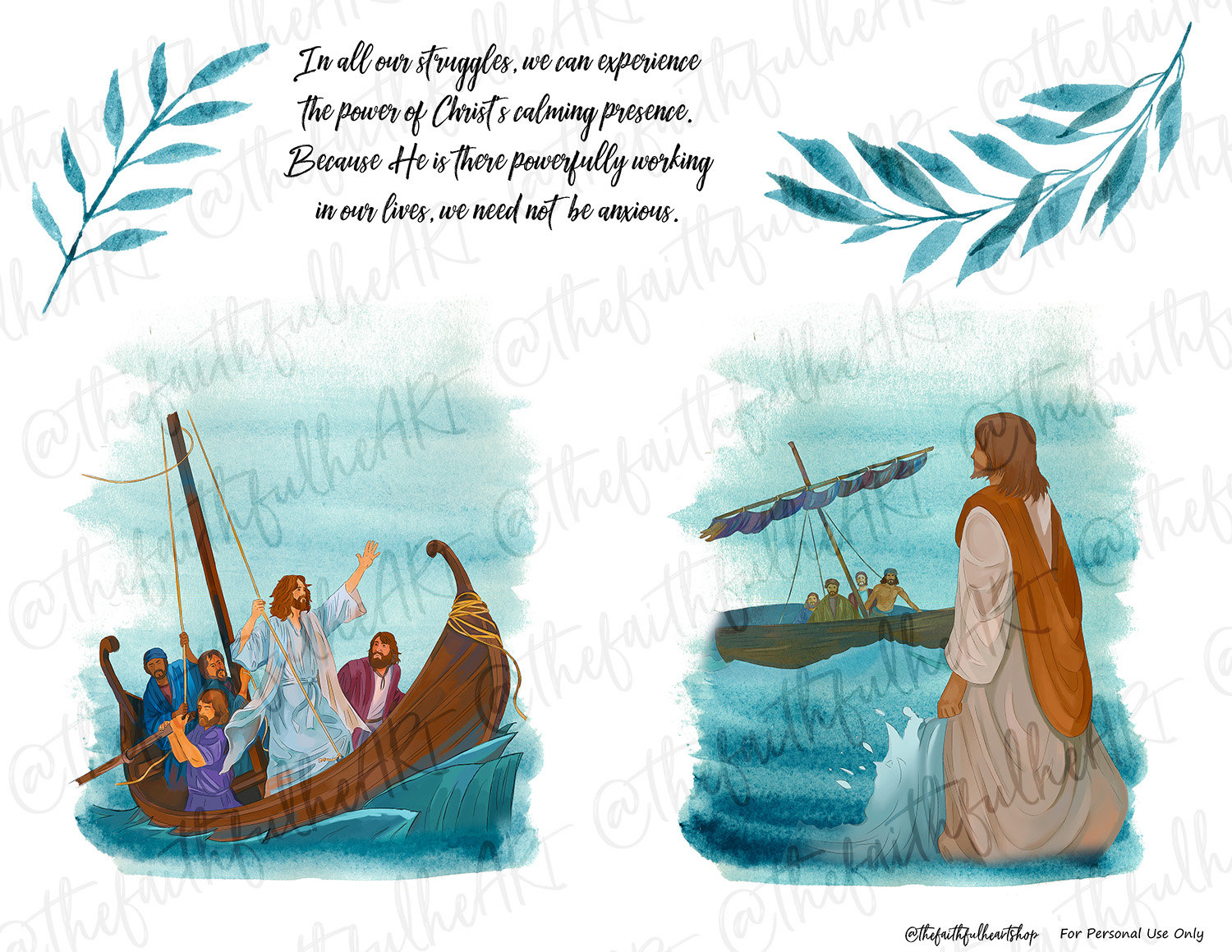 Trusting God in the Storm. Bible Journaling/faith Planner. | Etsy