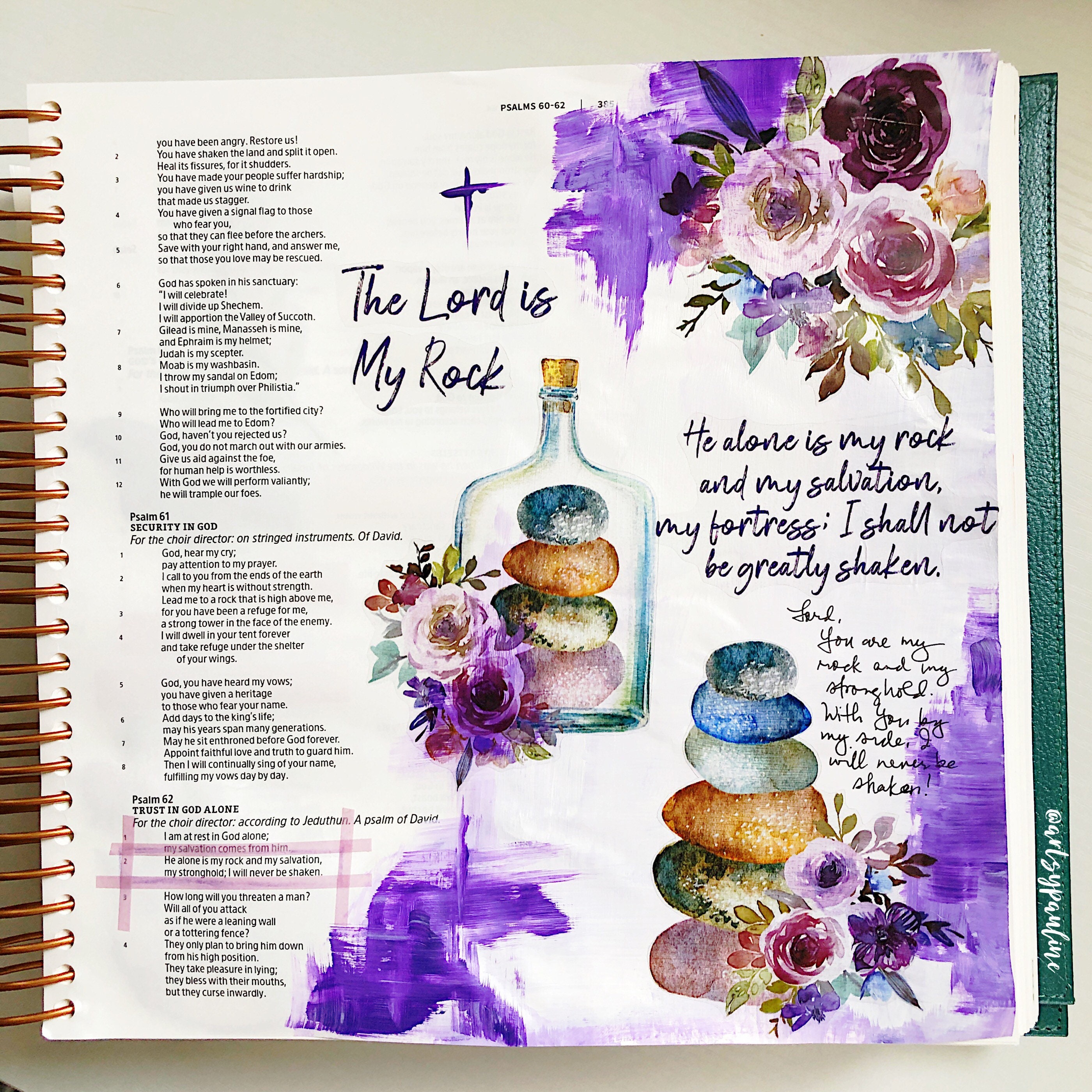 The Lord is My Rock. Bible Journaling/faith Planner Digital - Etsy