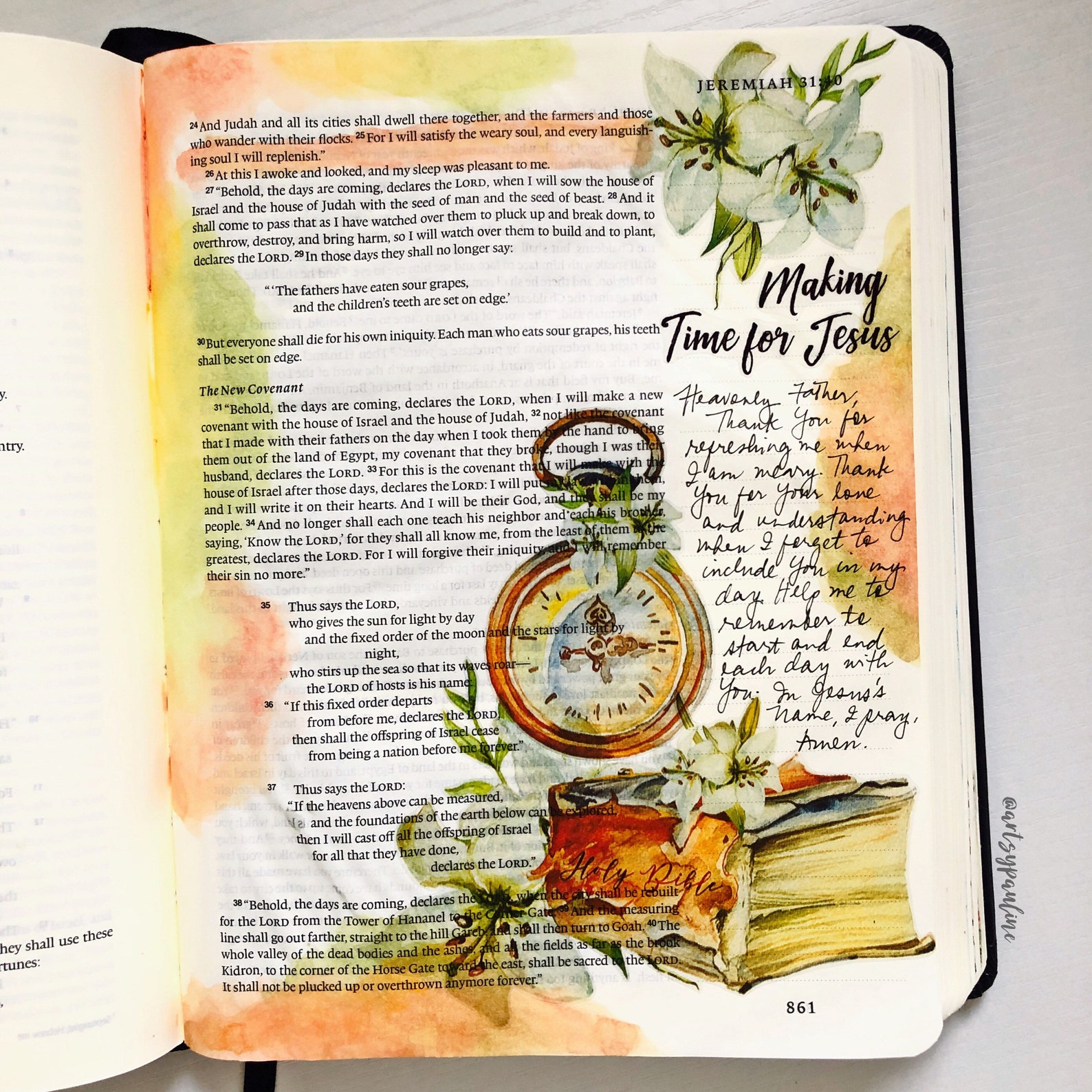 In His Time. Bible Journaling Digital Download Printable - Etsy